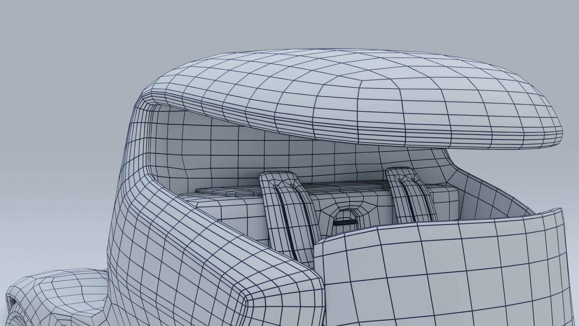 3D model Low-poly Futuristic Electric Truck VR / AR / low-poly | CGTrader