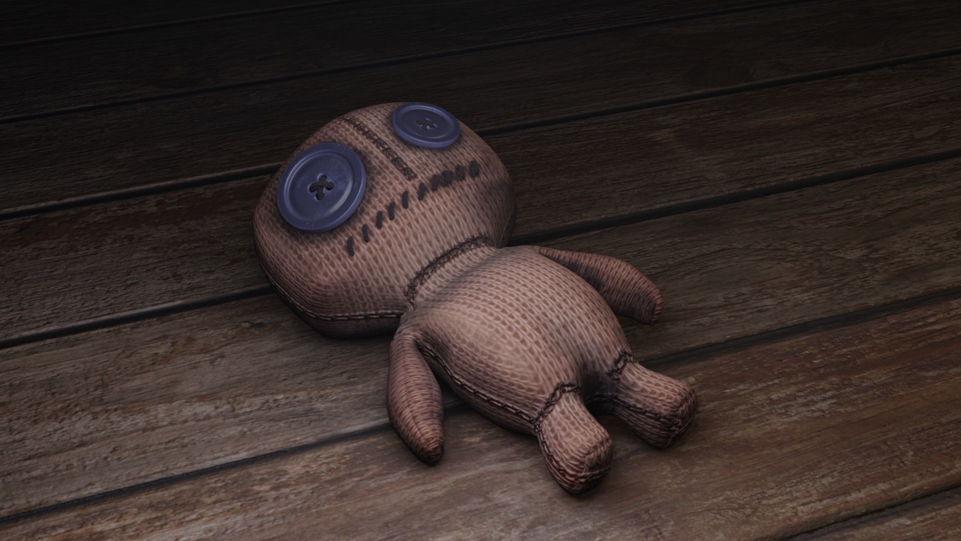 3D model voodoo puppet VR / AR / low-poly | CGTrader