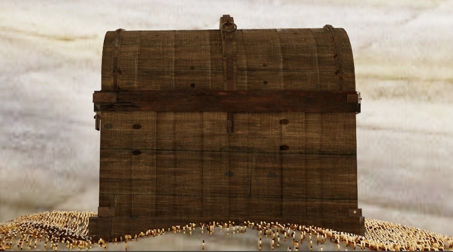 Treasure Hunt Box 3d Model free VR / AR / low-poly 3D model animated ...