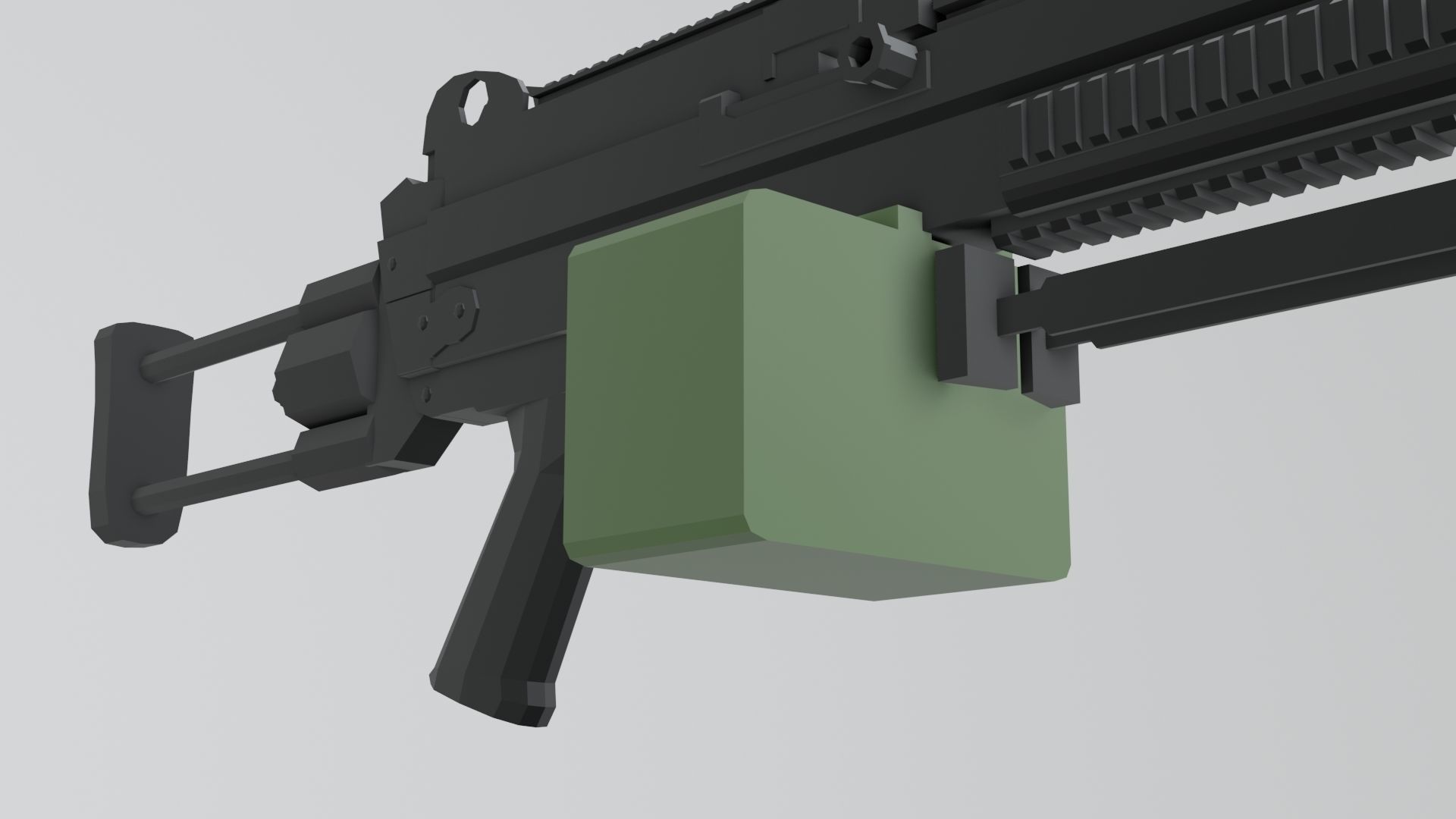 3D model FN minimi m249 VR / AR / low-poly | CGTrader