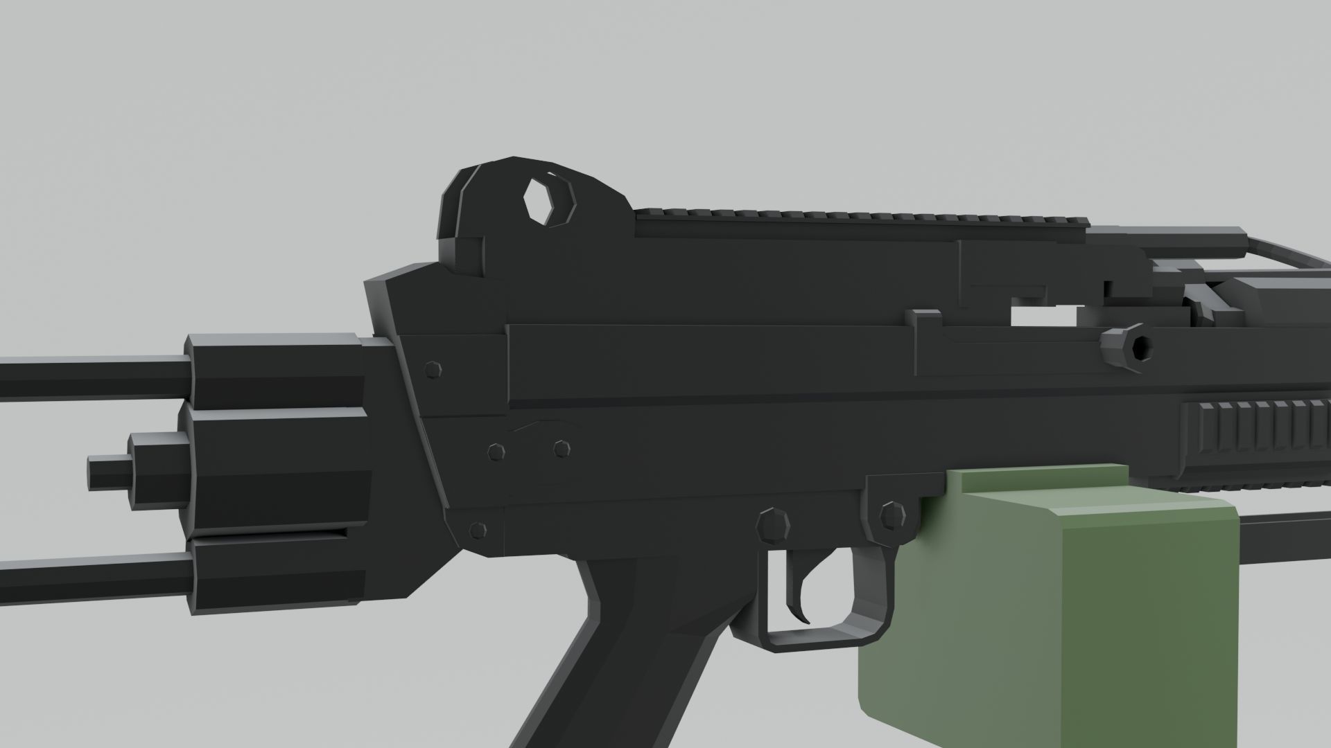 3D model FN minimi m249 VR / AR / low-poly | CGTrader