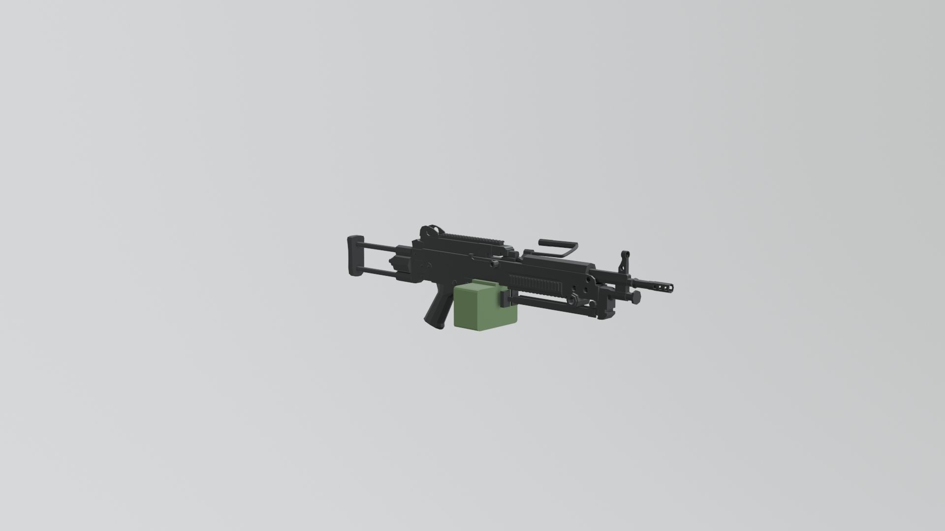 3D model FN minimi m249 VR / AR / low-poly | CGTrader