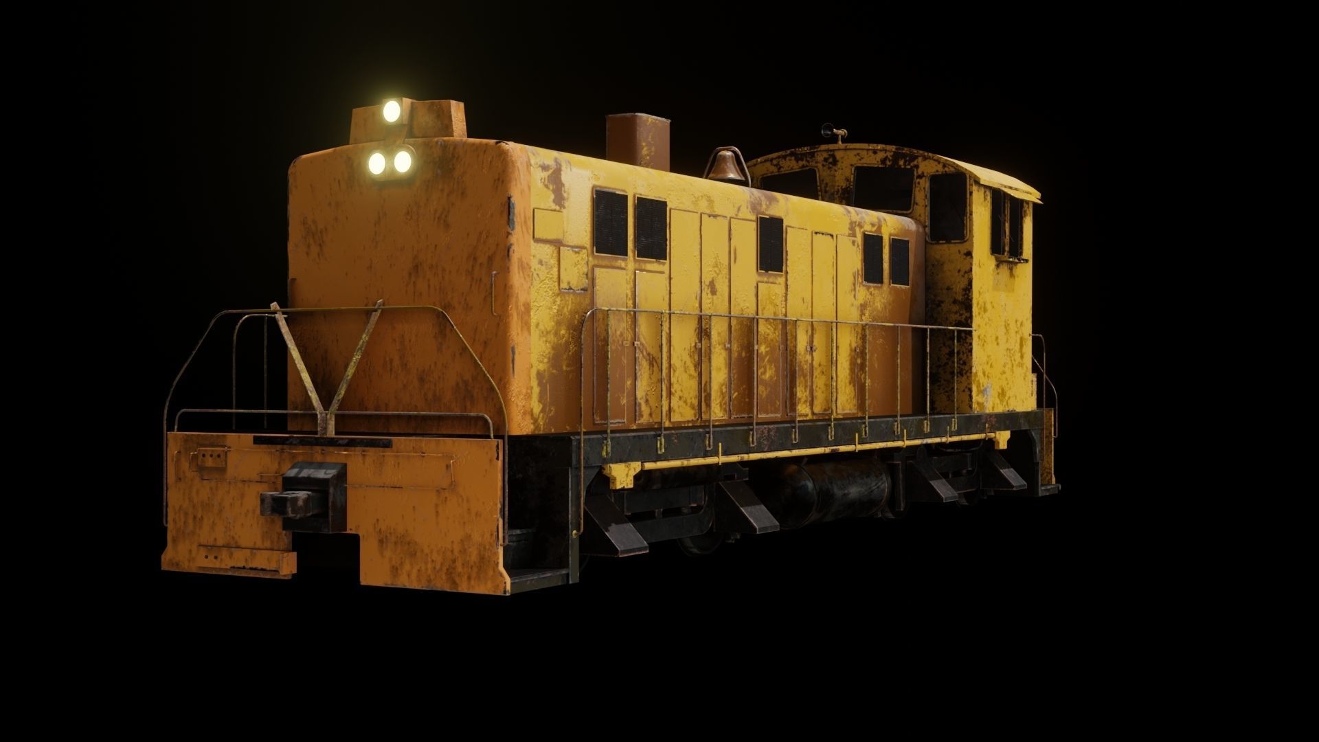 3D model Locomotive old train engine VR / AR / low-poly | CGTrader