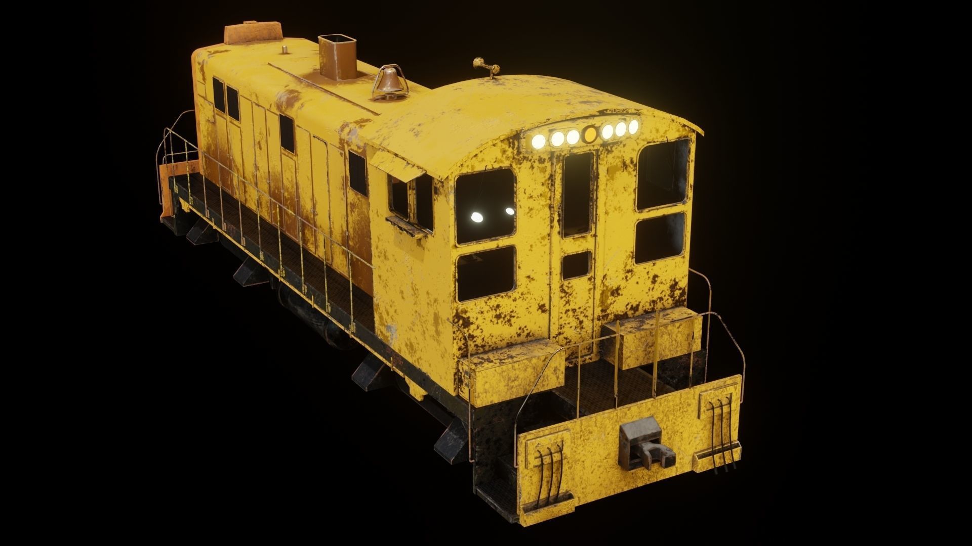 3D model Locomotive old train engine VR / AR / low-poly | CGTrader