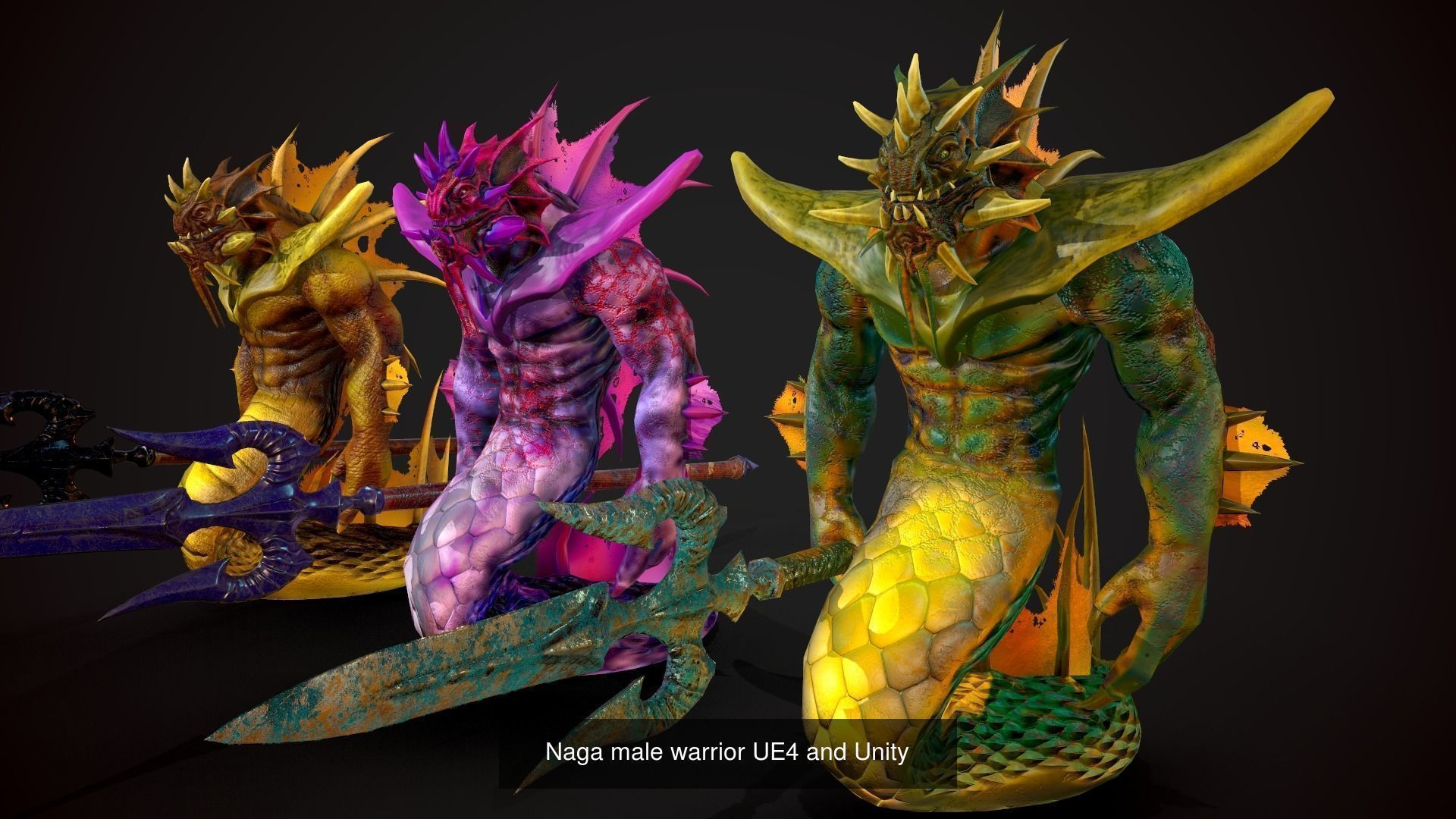 3D Model Collection Naga pack VR / AR / low-poly | CGTrader
