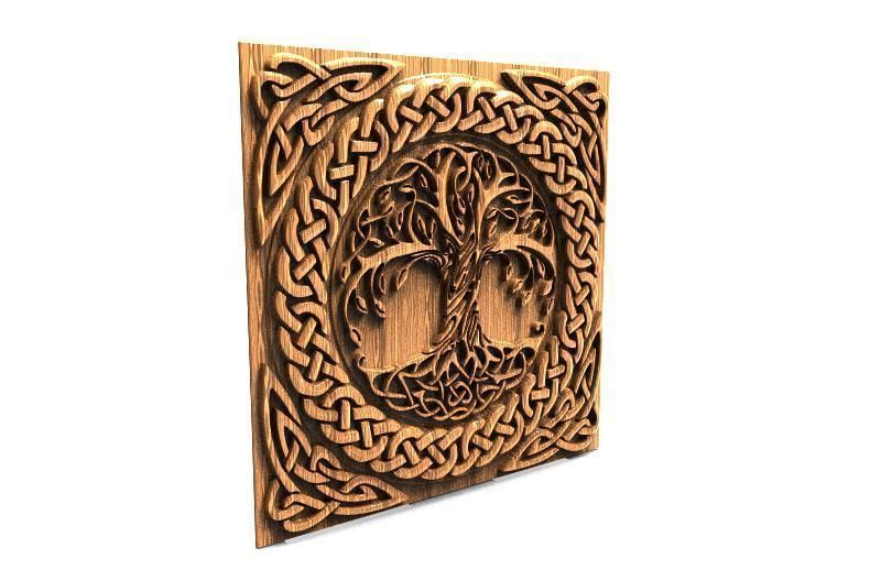 celtic tree of life CNC 3 3D model 3D printable | CGTrader