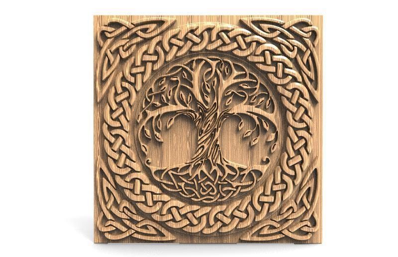 celtic tree of life CNC 3 3D model 3D printable | CGTrader