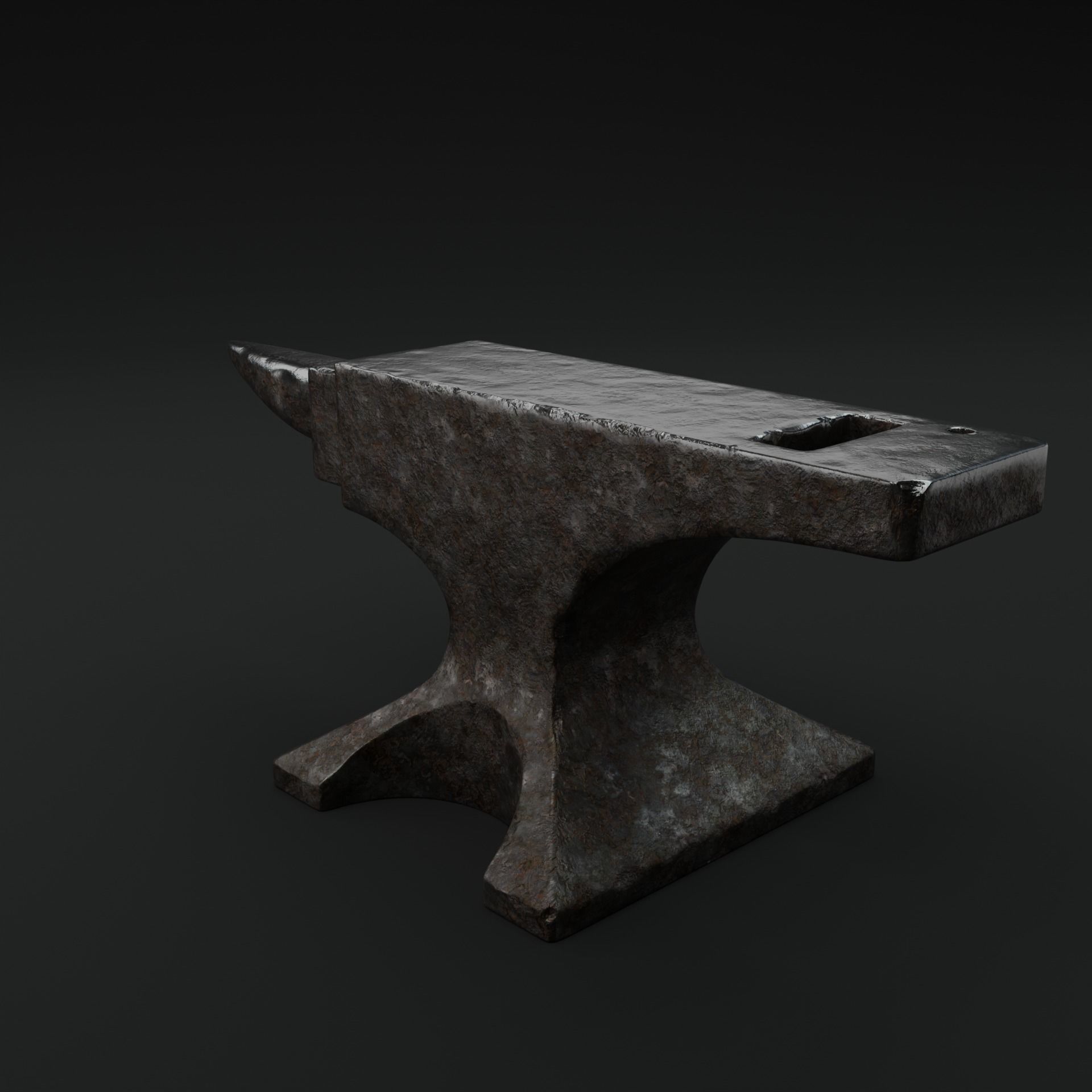 3D model old Anvil - PHOTOREALISTIC - 6K TEXTURES - UV MAPPING Low-poly ...