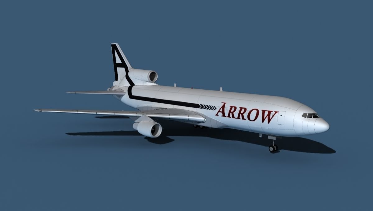 Lockheed L-1011-50 Arrow 3D model rigged | CGTrader