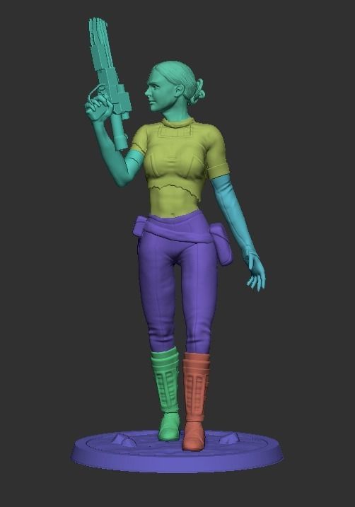 Padme Amidala Statue 3D model 3D printable | CGTrader