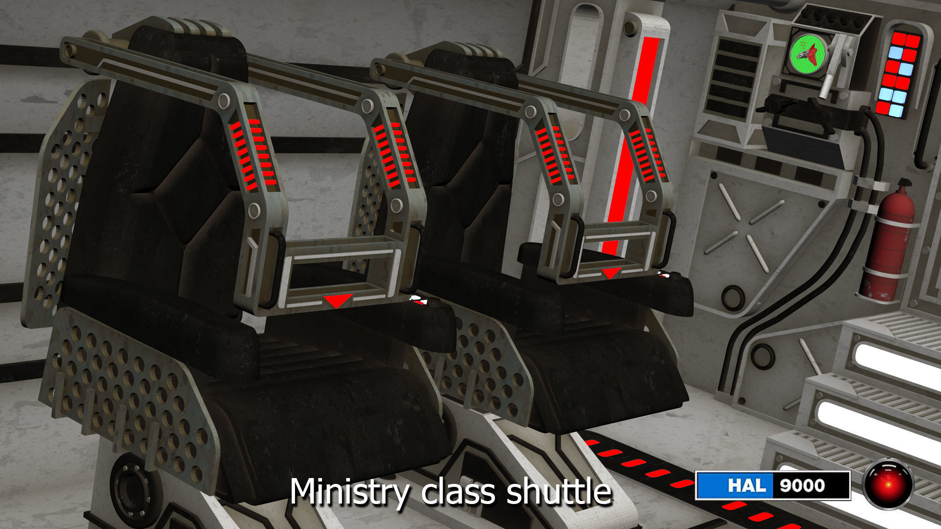 Ministry class shuttle wich interior 3D model animated | CGTrader