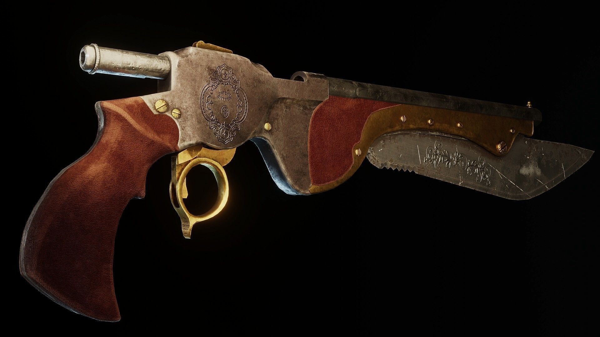 3D model Bittner M1896 2 versions VR / AR / low-poly | CGTrader
