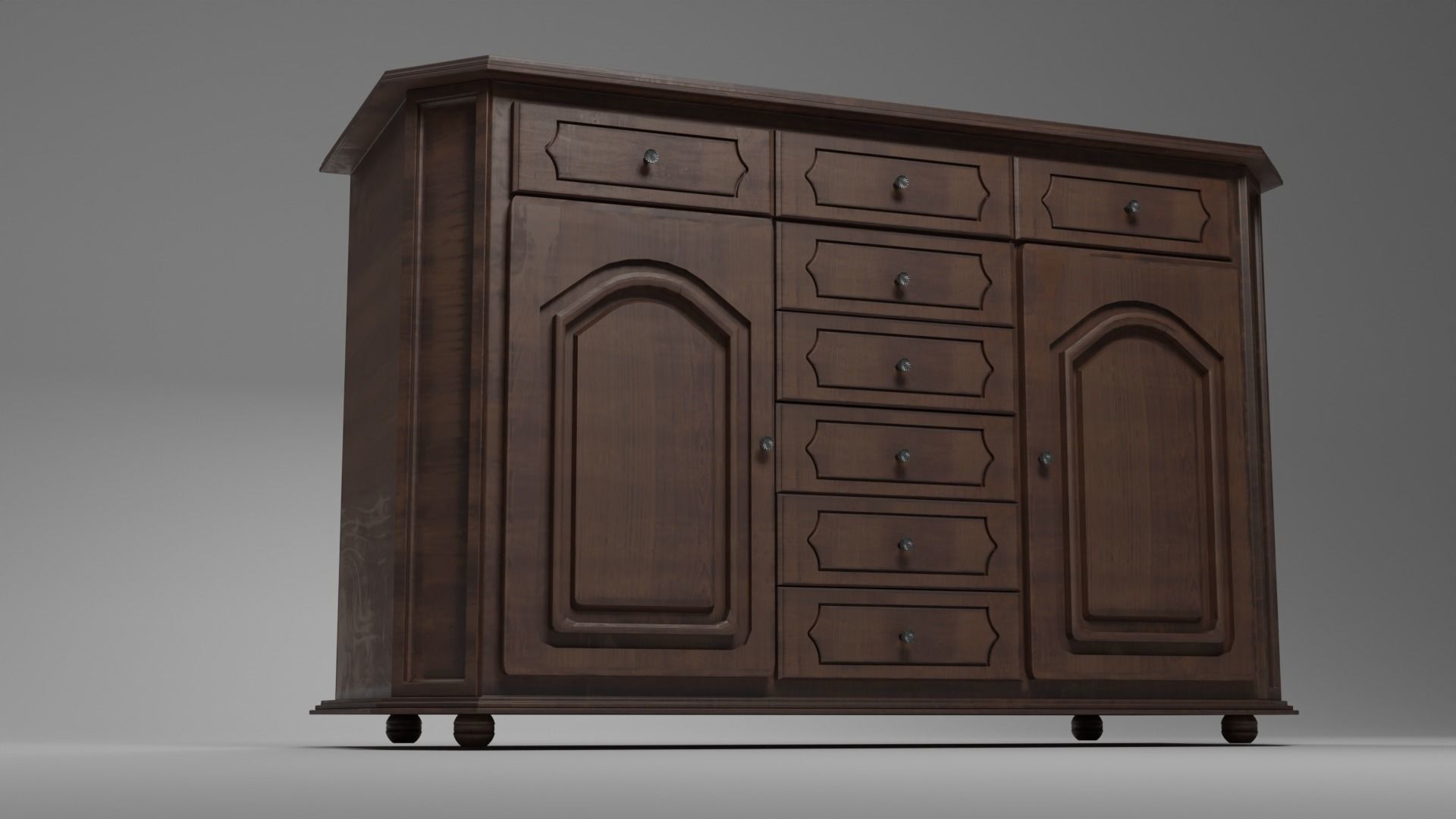 Antique Commode - Vintage 2k Textures 3D model | CGTrader