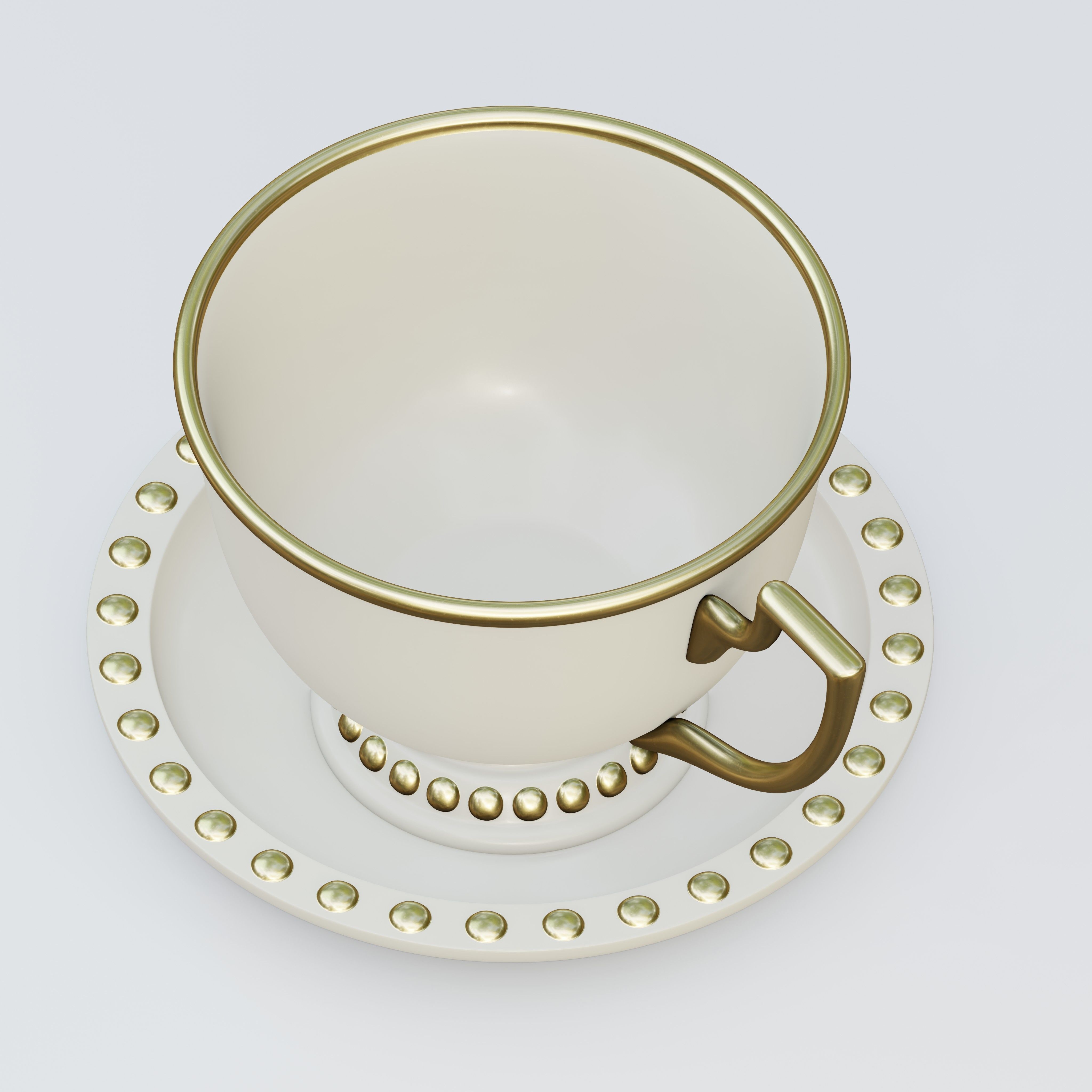 Spotted tea cup 3D model | CGTrader