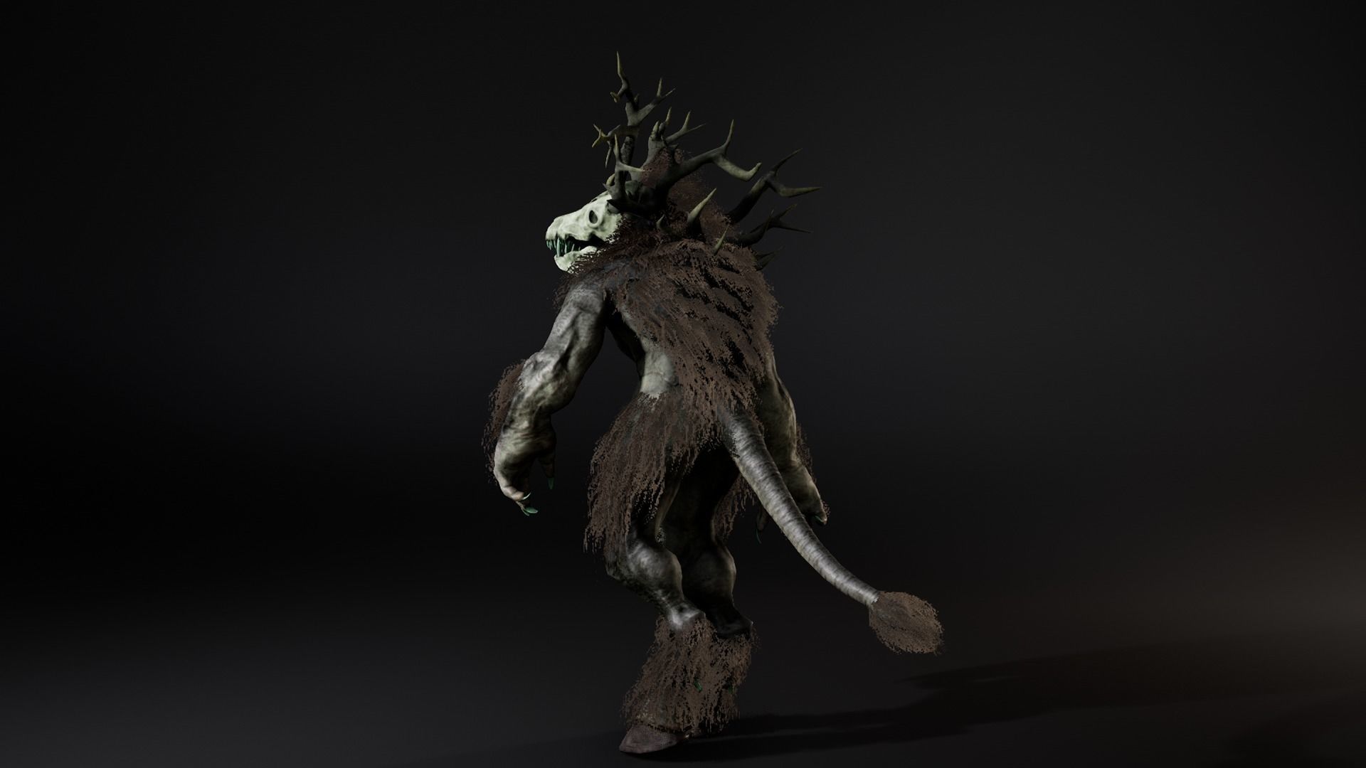3D model Wendigo monster VR / AR / low-poly | CGTrader