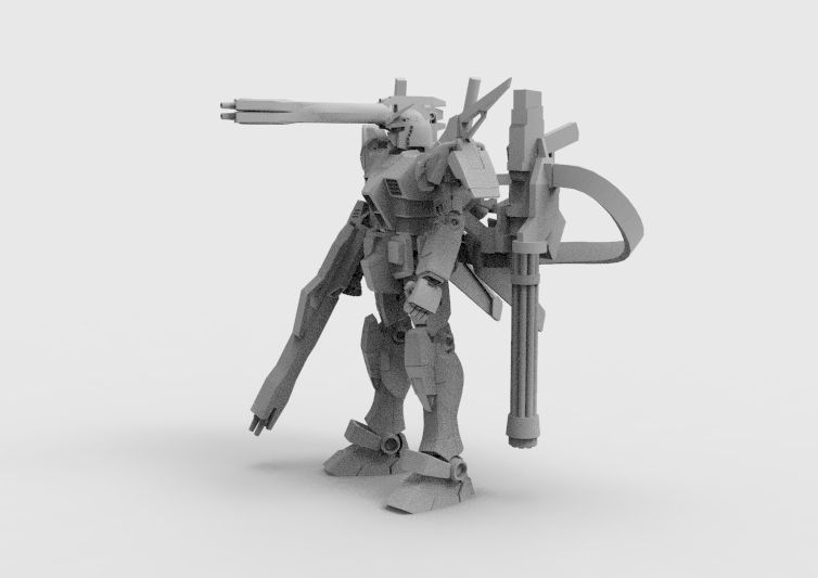 Gundam RX-78 Defender 3D model | CGTrader