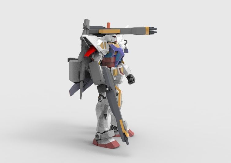 Gundam RX-78 Defender 3D model | CGTrader