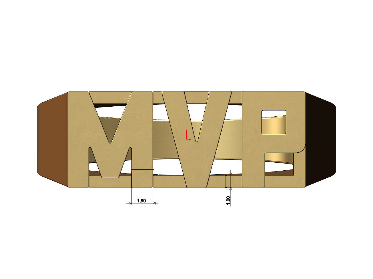 MVP statement name ring US size 5to13 3D model 3D printable | CGTrader