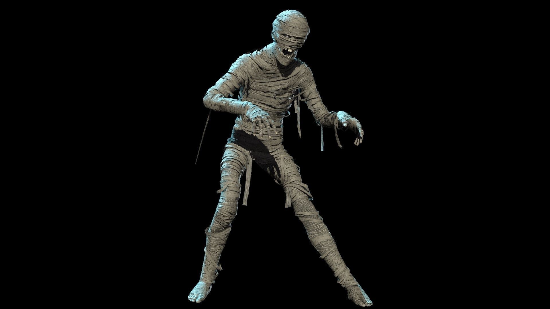 3D model MummyGameReady mummy VR / AR / low-poly rigged animated | CGTrader