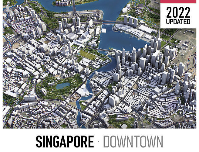 3D model Singapore VR / AR / low-poly | CGTrader