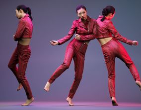 Moving 3d Animation Dance Models