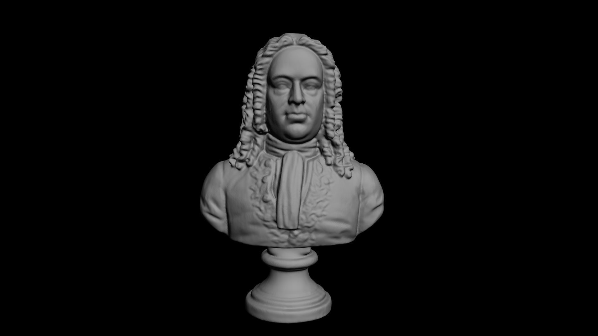 Handel Bust 3D model | CGTrader