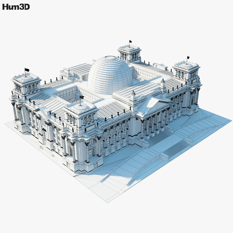 Reichstag building 3D model | CGTrader