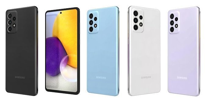Samsung Galaxy A72 All Colors 3D model | CGTrader