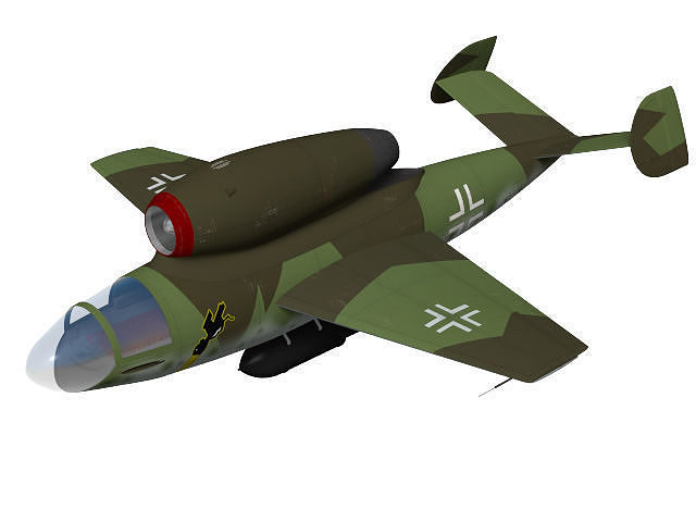 Henschel Hs132 3D model | CGTrader