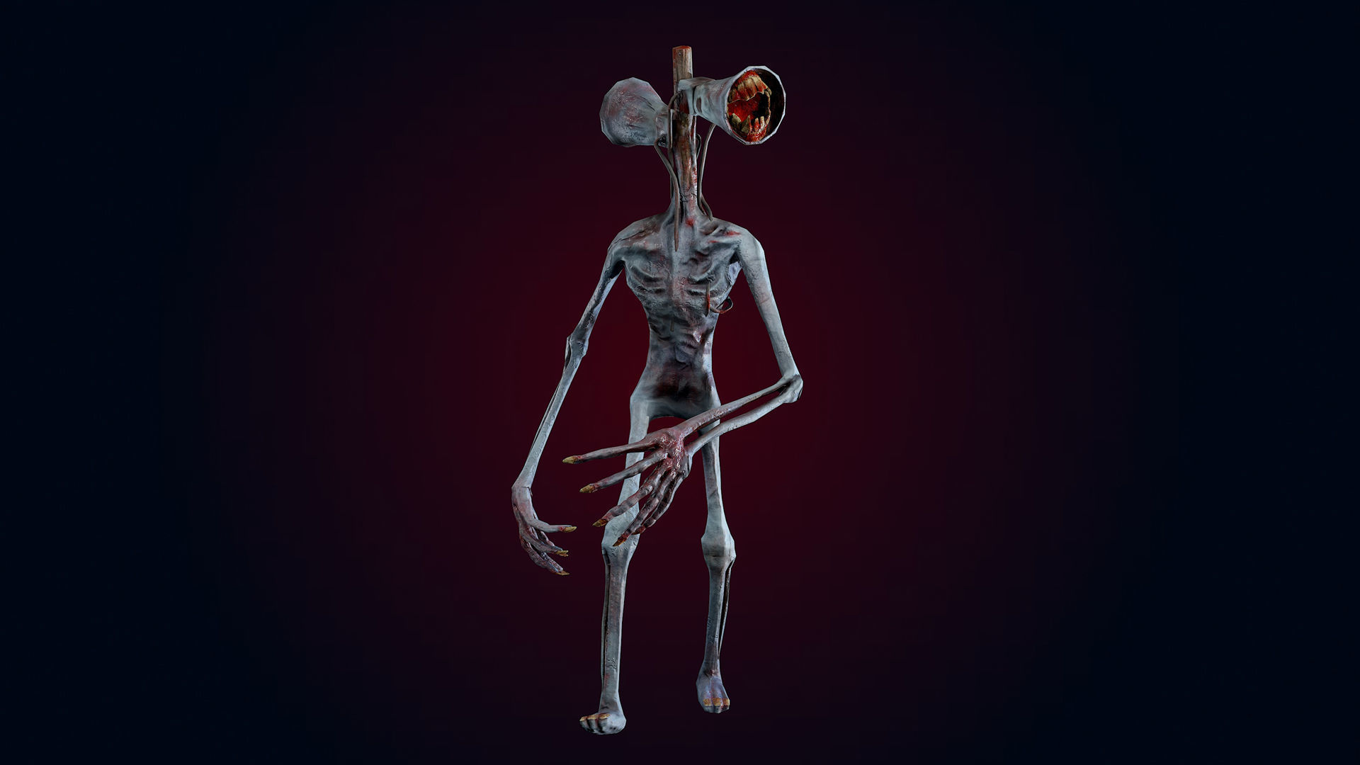 3D model Siren Head VR / AR / low-poly rigged animated | CGTrader