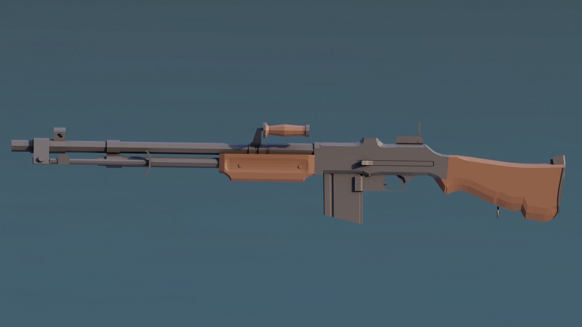 3D model Bar m1918 - Low Poly VR / AR / low-poly | CGTrader