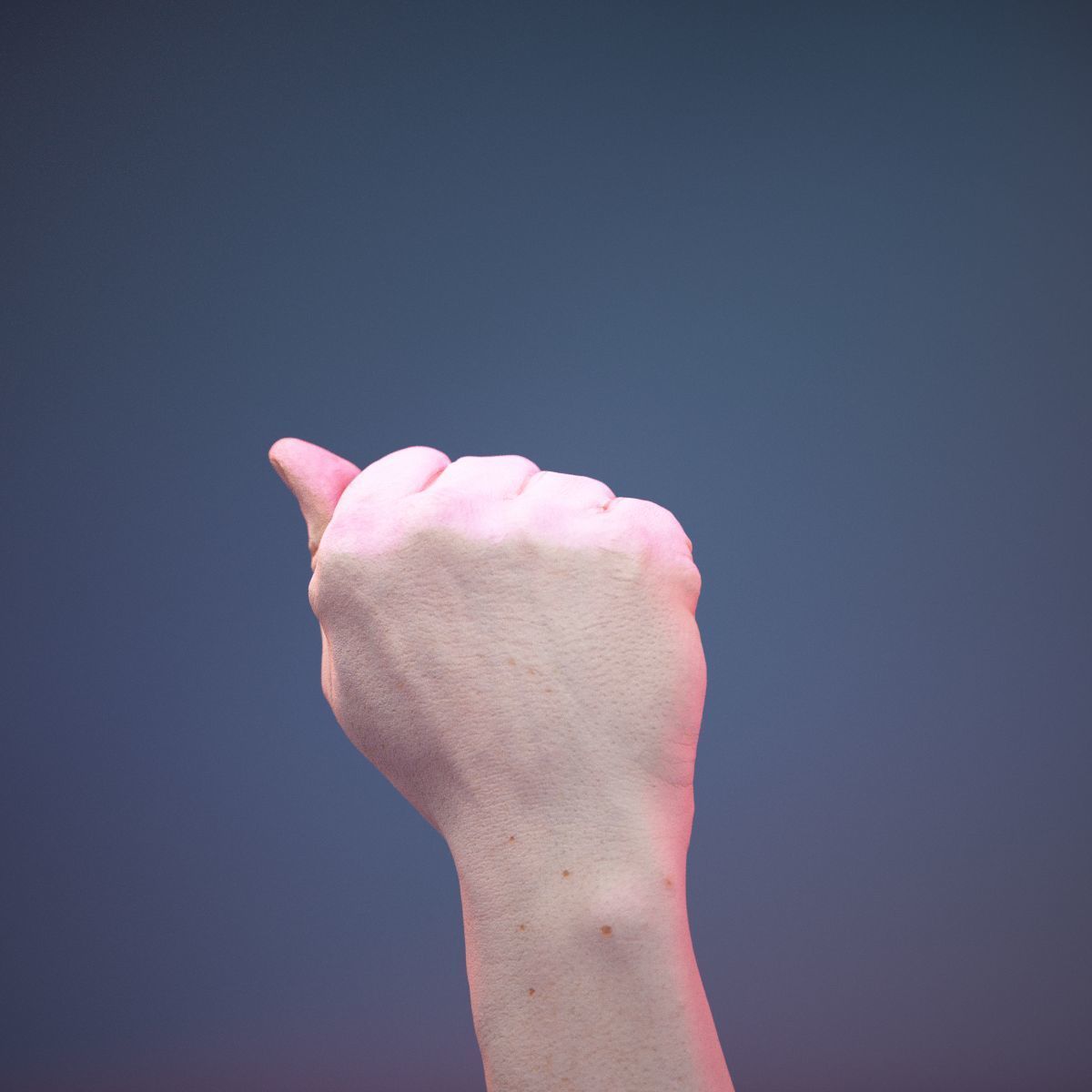 3D model Finger Alphabet A VR / AR / low-poly | CGTrader