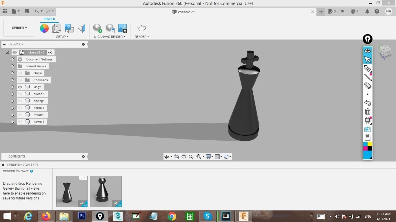 chess set for 3d print free 3D model | CGTrader