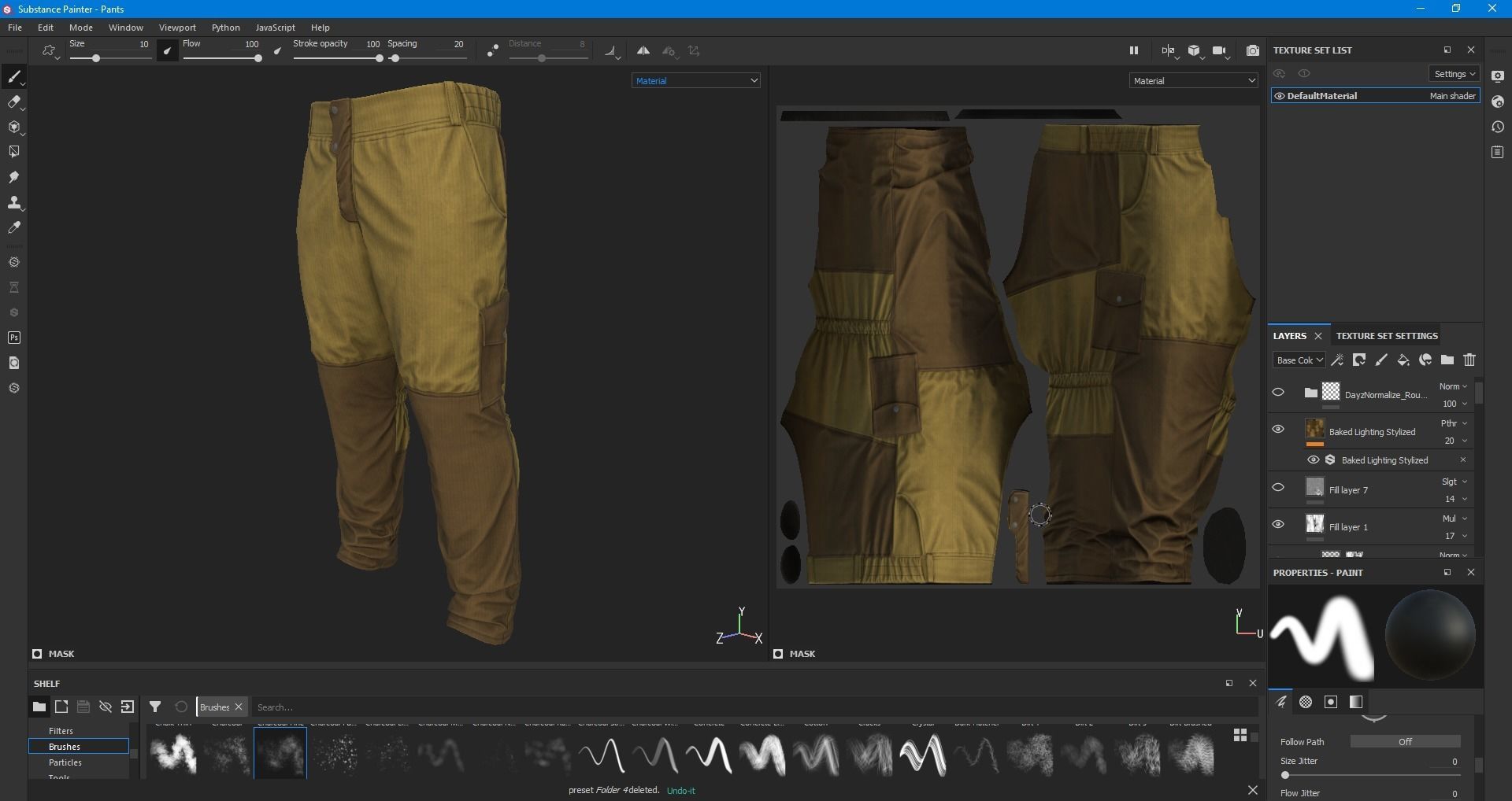 3D model Pants-workwear VR / AR / low-poly | CGTrader
