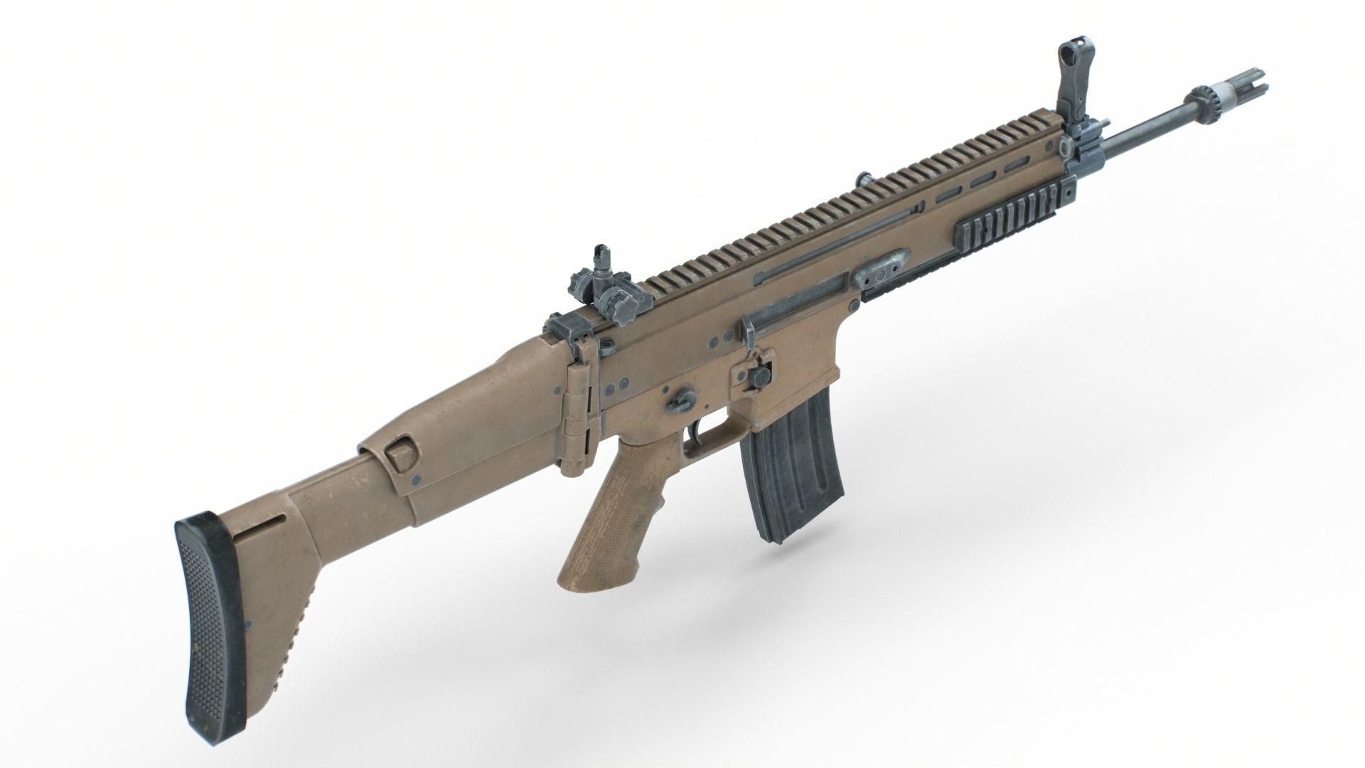 Weapon - FN Scar-L 3D model | CGTrader