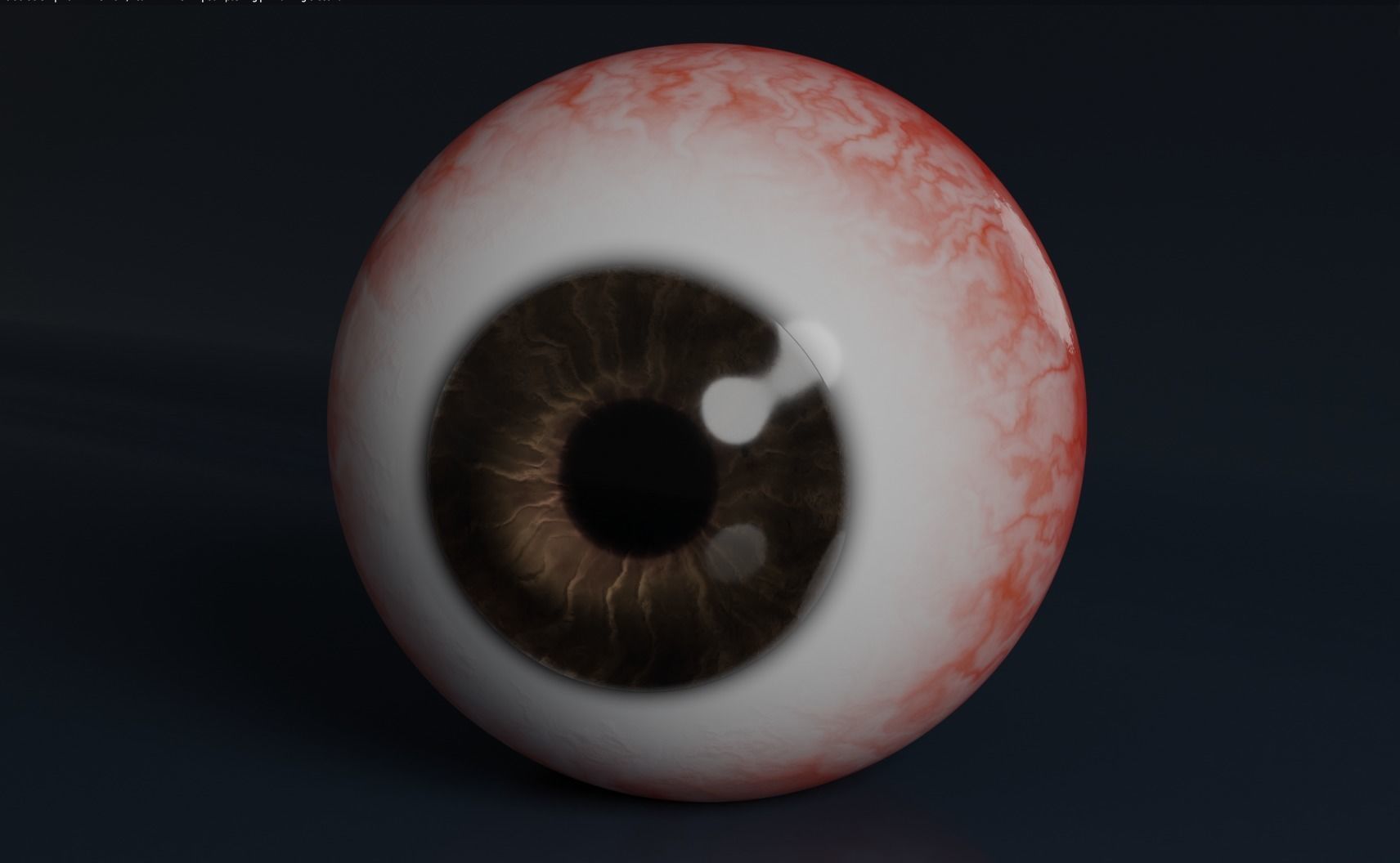 3D model Realistic procedural eyeball with BROWN iris 3D model VR / AR ...