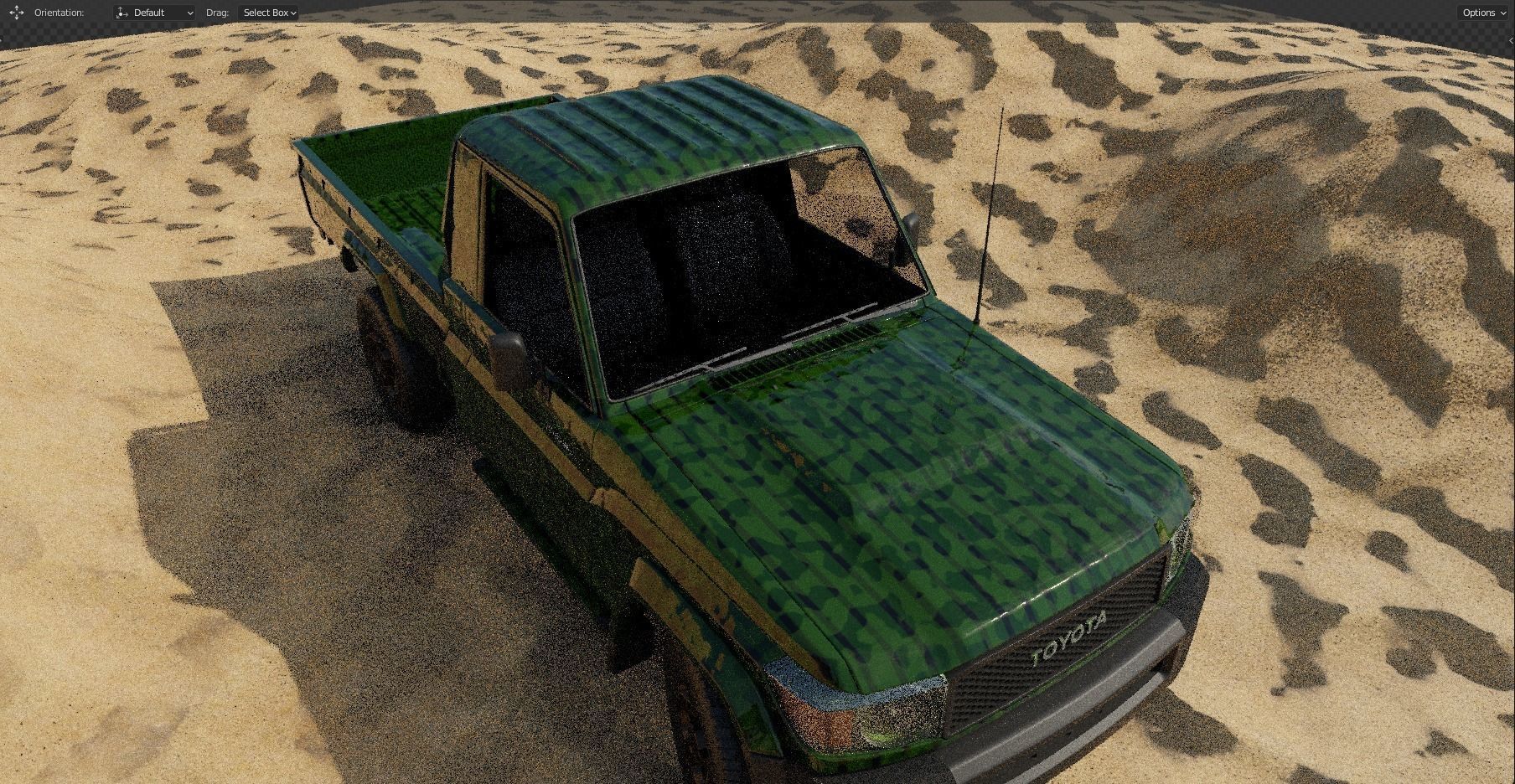 Military Cruiser Truck PBR Textures 3D model | CGTrader