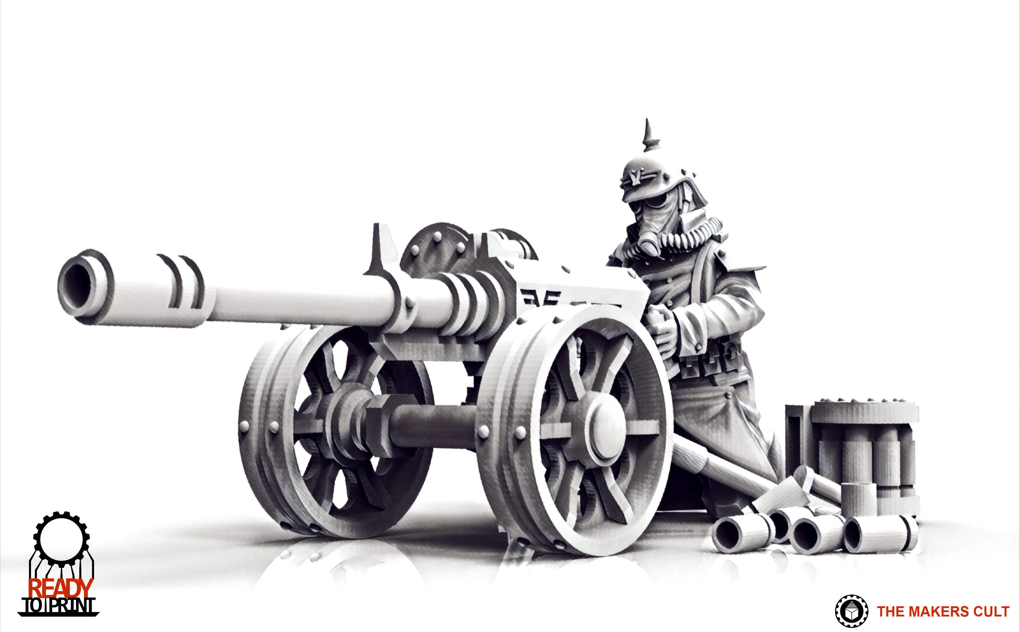Valour Korps - Heavy Weapon Teams Set 1 3D model 3D printable | CGTrader