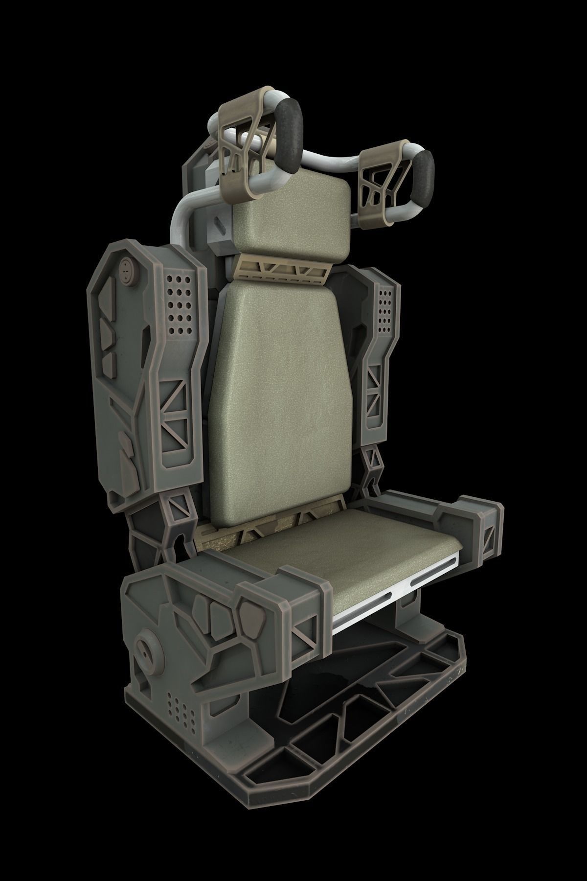 sci-fi seat 3D | CGTrader