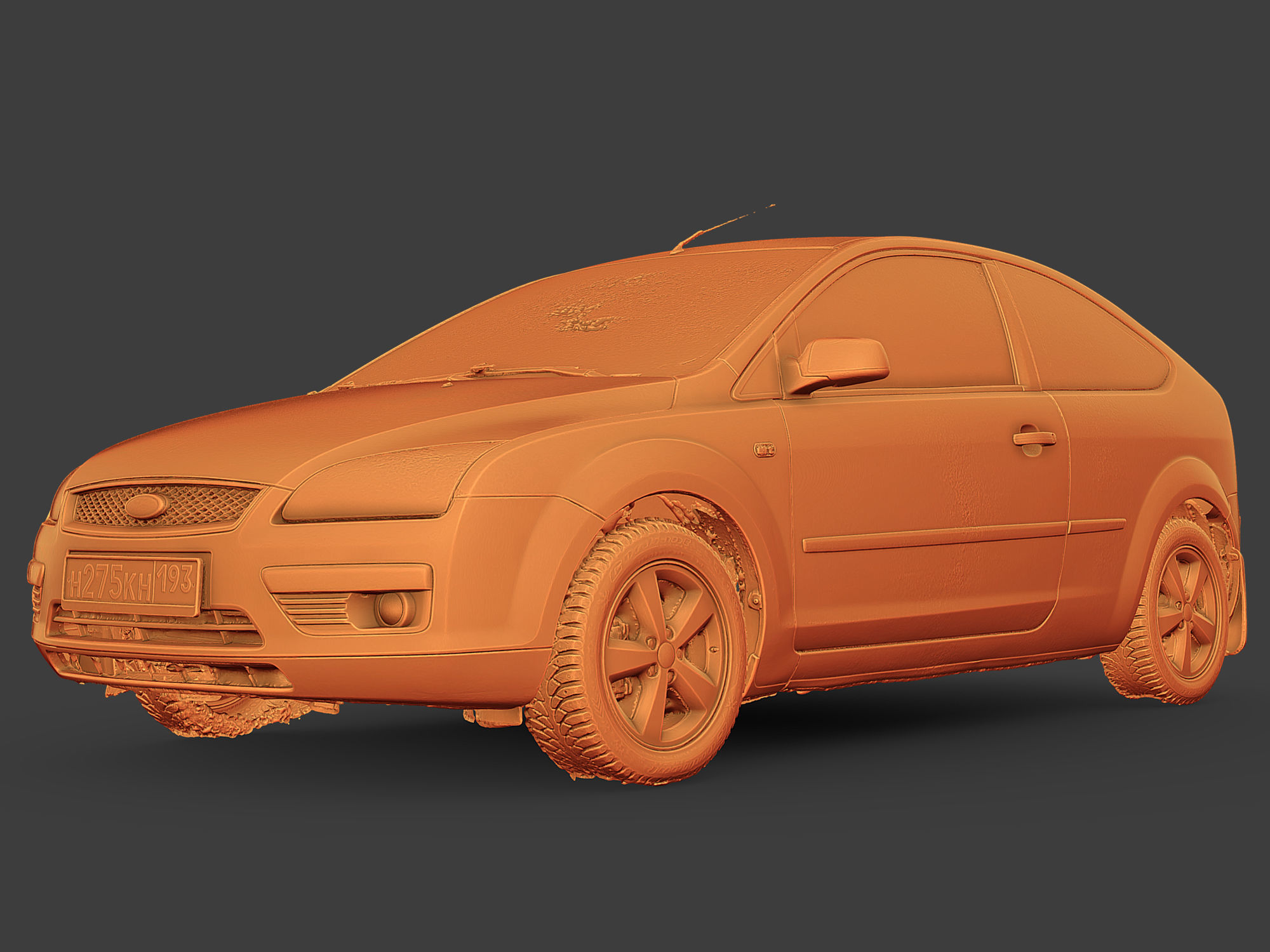 Ford Focus RAW Scan 3D model | CGTrader