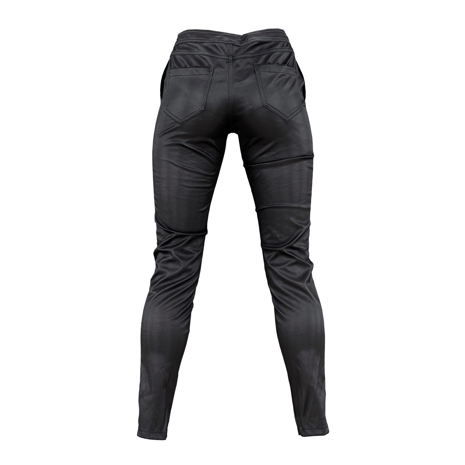 Full Front Laced Leather Pants 3D model | CGTrader