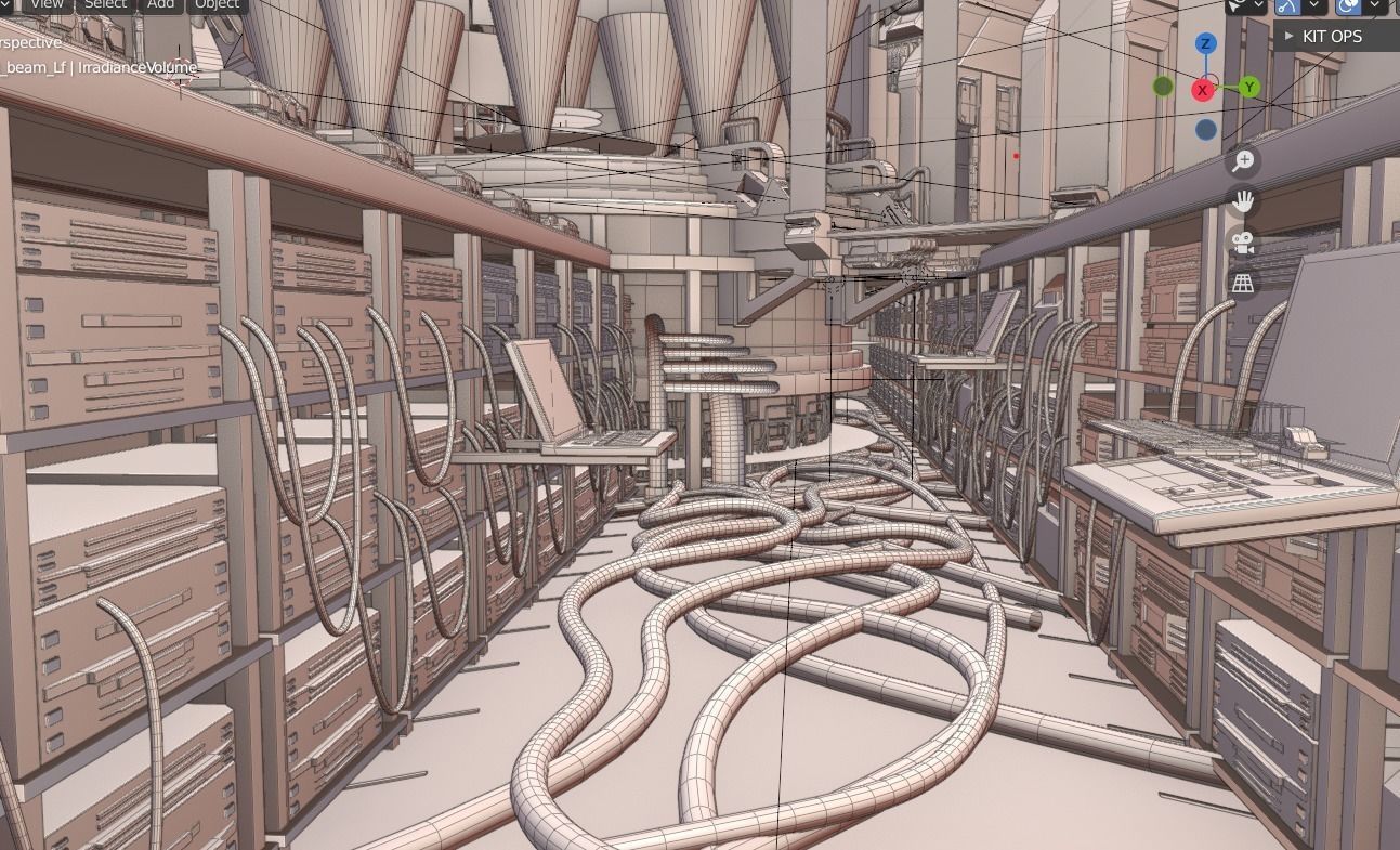 Diamond Hands GameStop Server Room - 3D Weekly 3D model | CGTrader