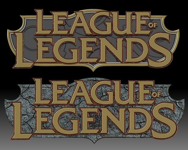League of Legends Logo for 3D printer or CNC router 3D model 3D ...