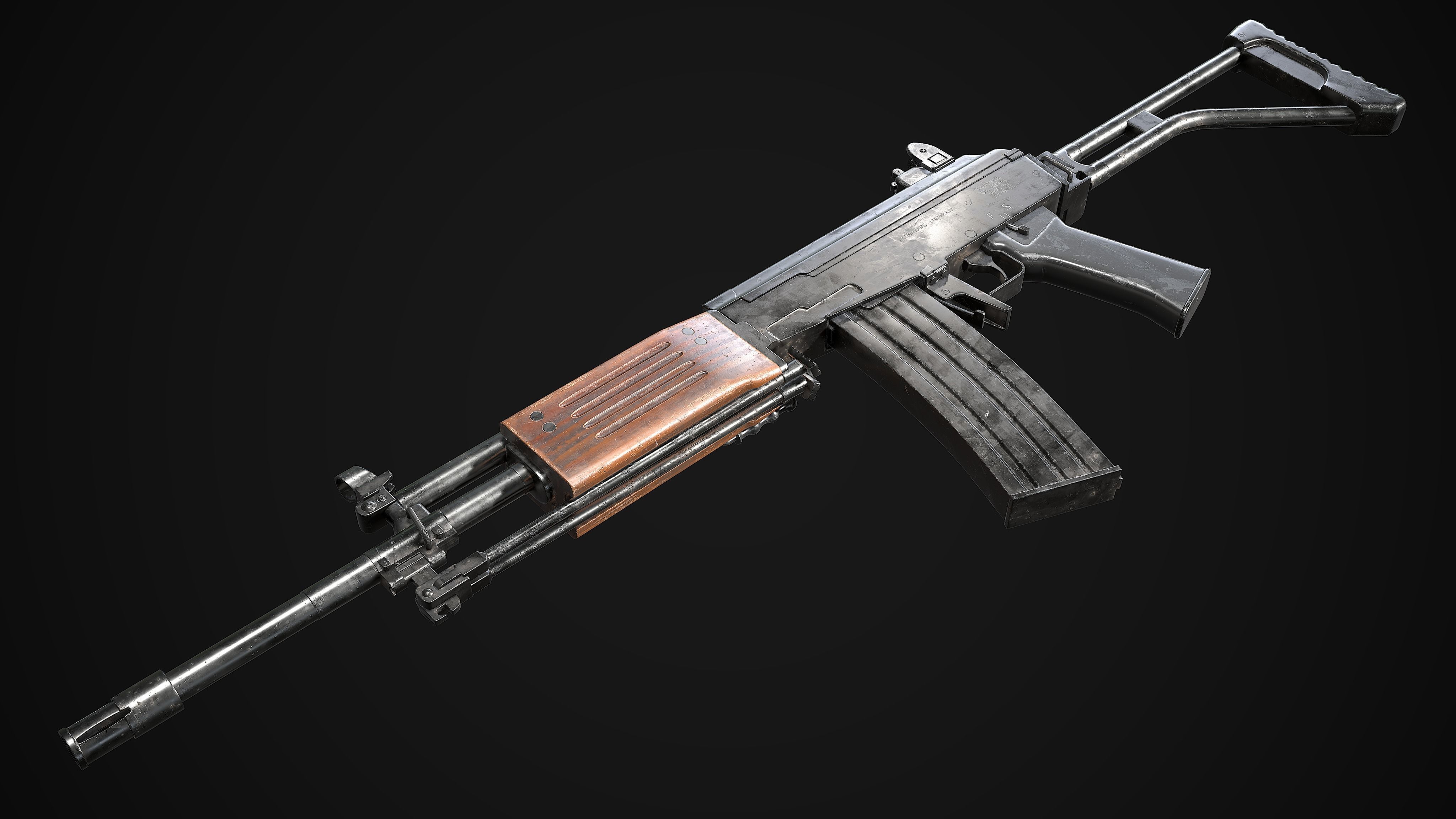 3D model Galil ARM imi lowpoly gun VR / AR / low-poly | CGTrader