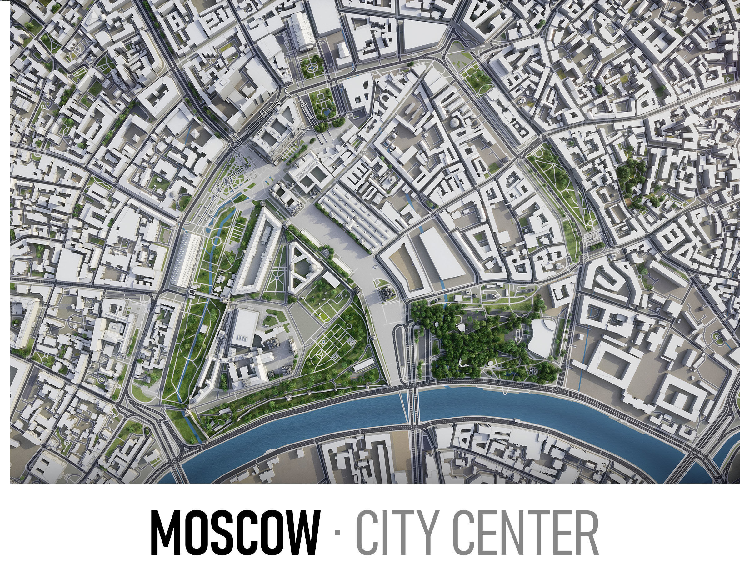 3D model Moscow VR / AR / low-poly | CGTrader
