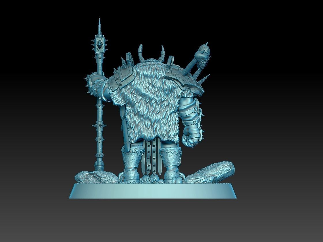 orc warboss warhammer 3D model 3D printable | CGTrader