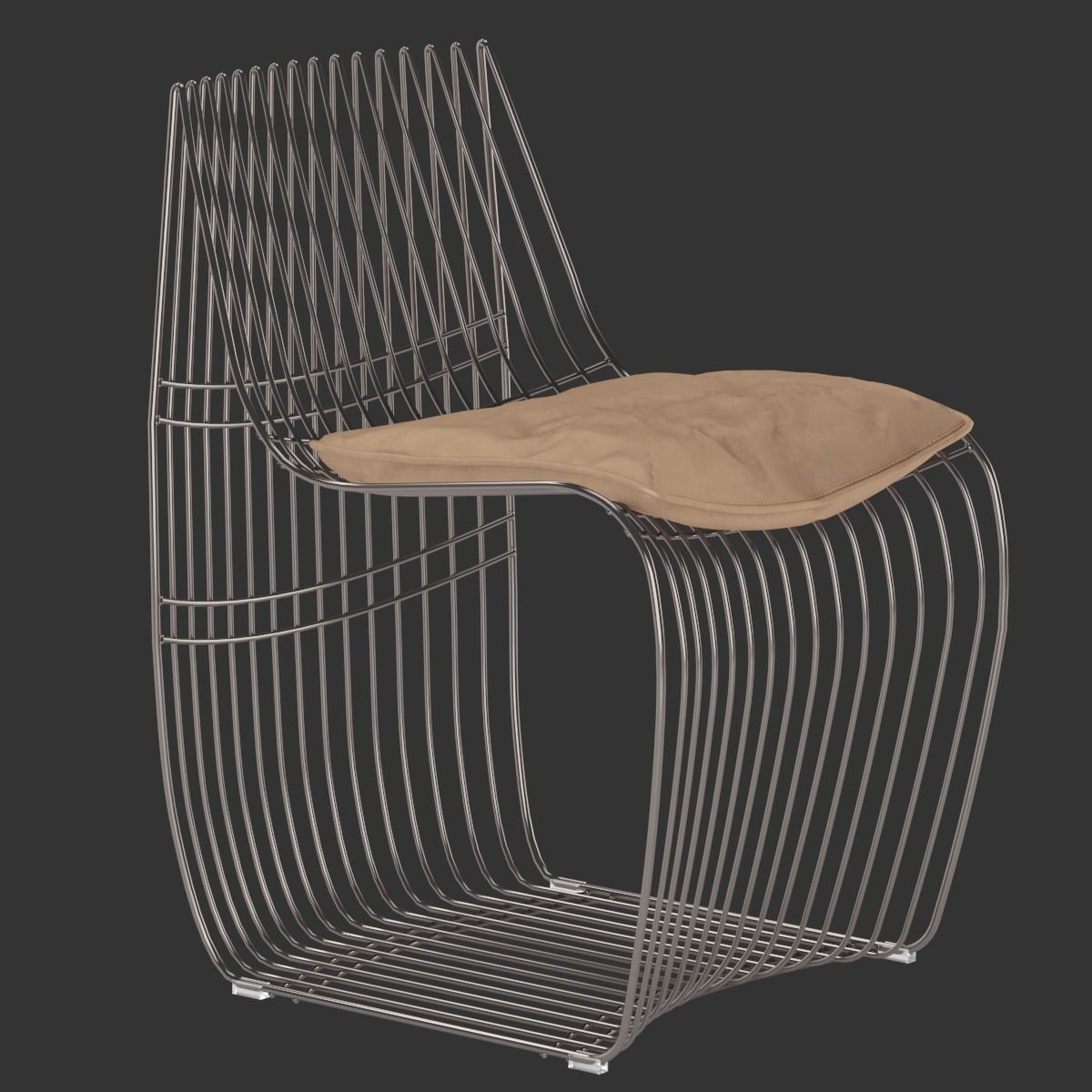 Rock Table and Sign Filo chairs set with Decoration wall 3D model ...