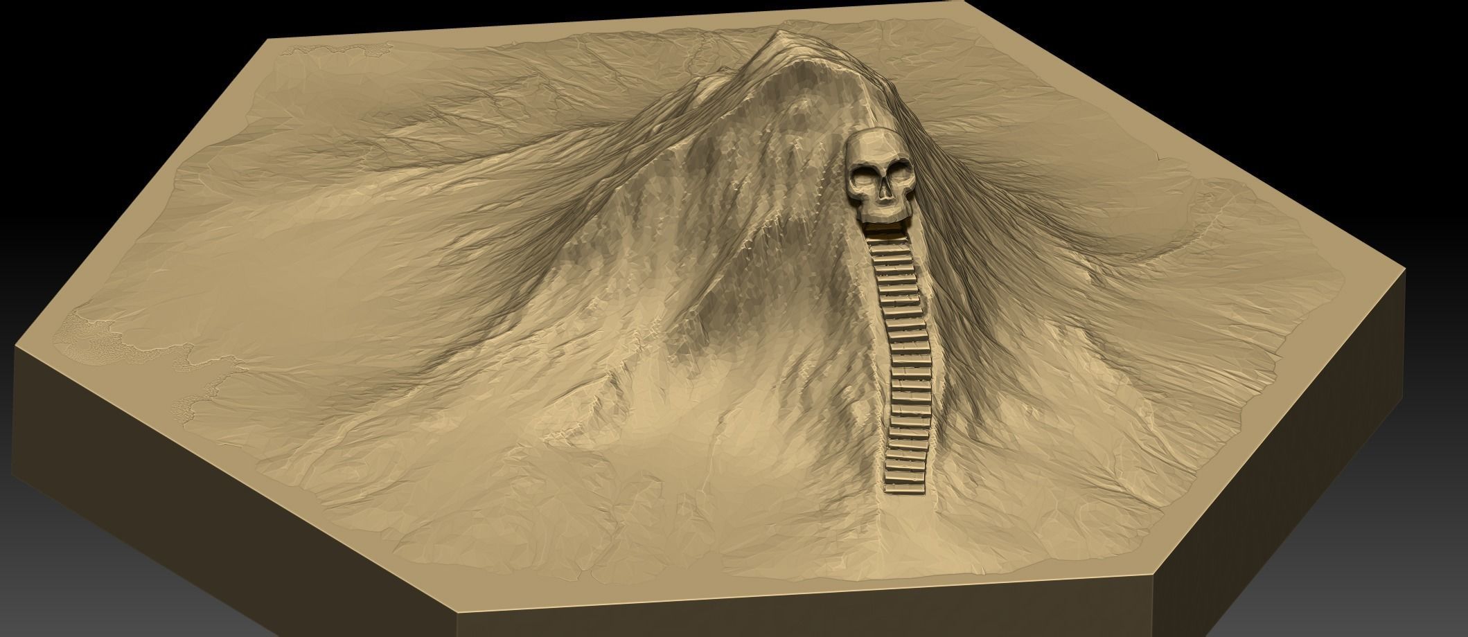 Hexagonal map 3D model | CGTrader
