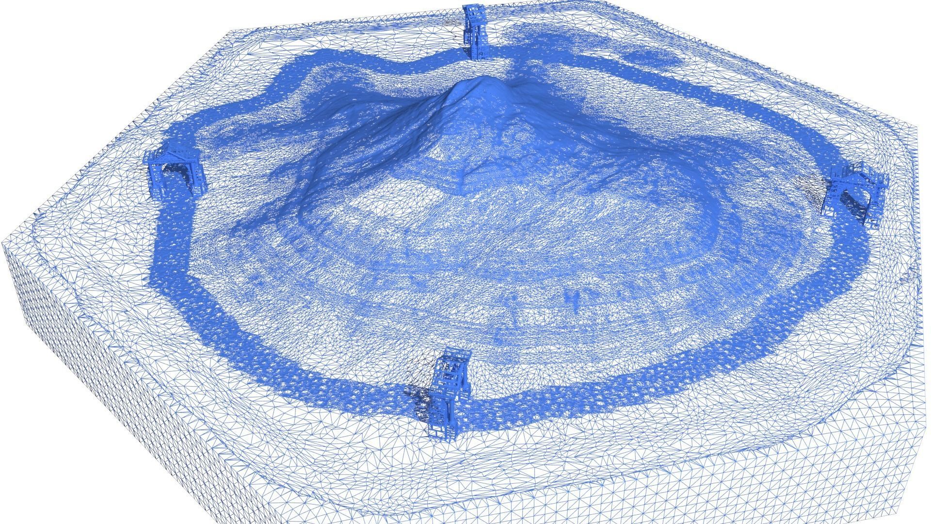 Hexagonal map 3D model | CGTrader