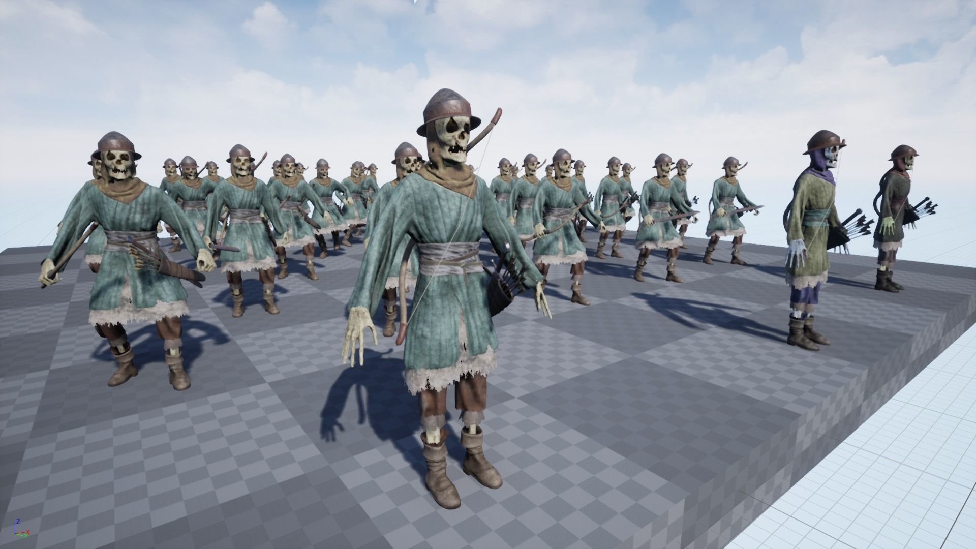 3D model Medieval Skeleton Archer VR / AR / low-poly | CGTrader